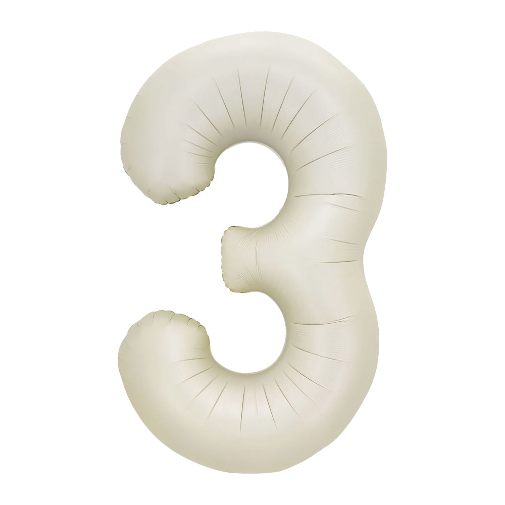 METALLIC BALLOON NUMBER 3 SAND | SEMPERTEX COLOMBIA– Sempertex