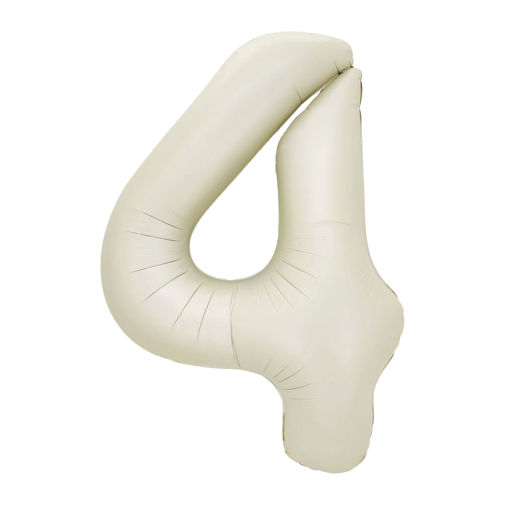 METALLIC BALLOON NUMBER 4 SAND | SEMPERTEX COLOMBIA– Sempertex