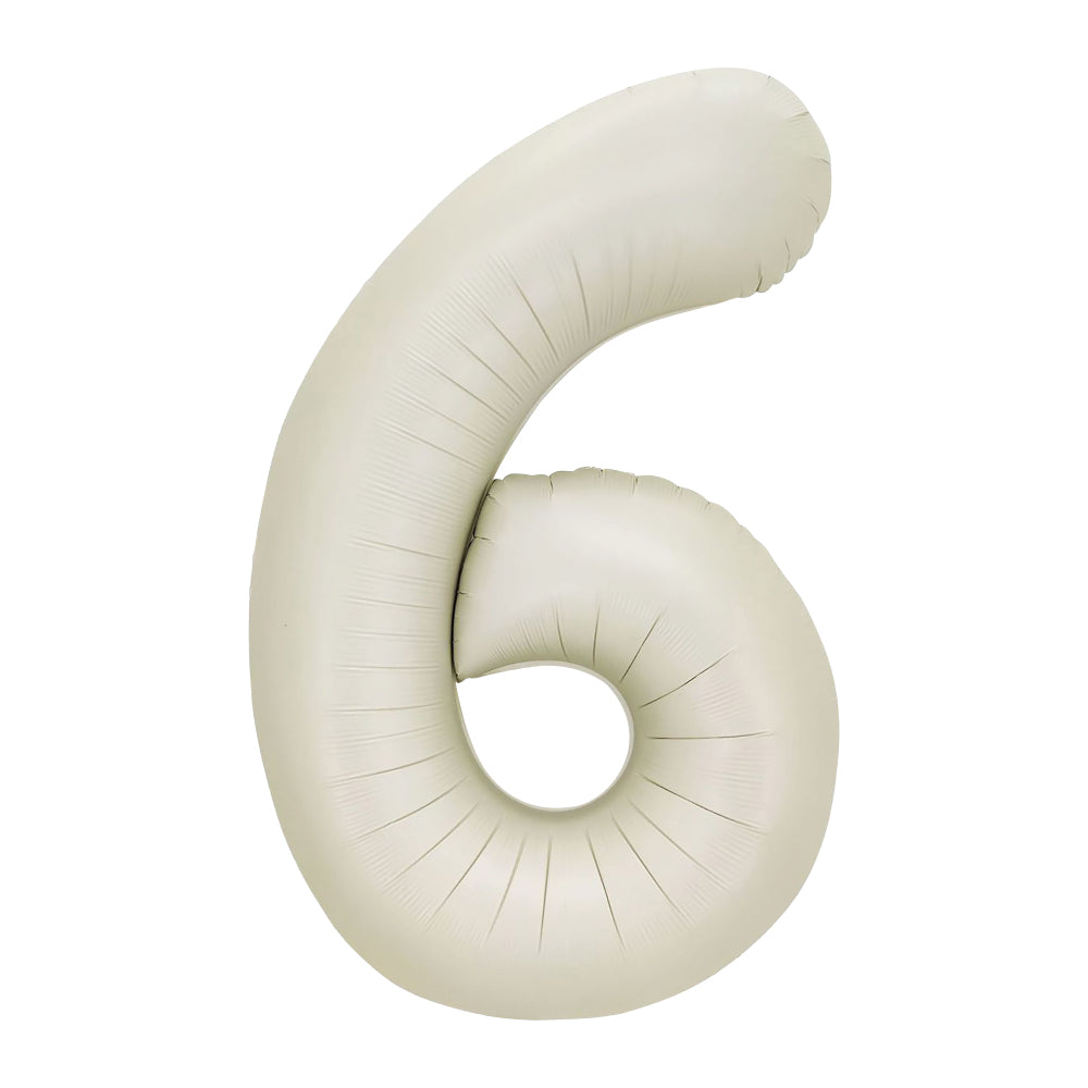 GLOBO METALIZADO NUMERO 6 ARENA | SEMPERTEX COLOMBIA– Sempertex