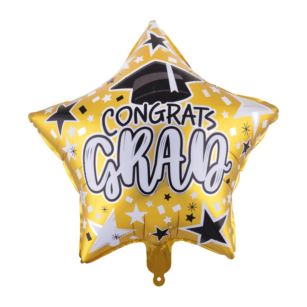METALLIC STAR BALLOON CONGRAT GRAD | SEMPERTEX COLOMBIA– Sempertex