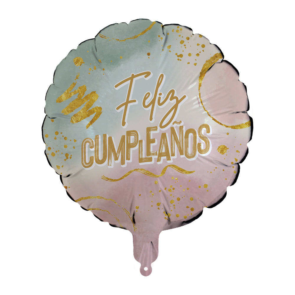 METALLIC BALLOON HAPPY BIRTHDAY PASTEL DUSK | SEMPERTEX COLOMBIA– Sempertex